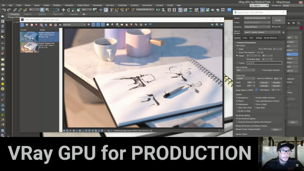VRay GPU for production - VRaySchool